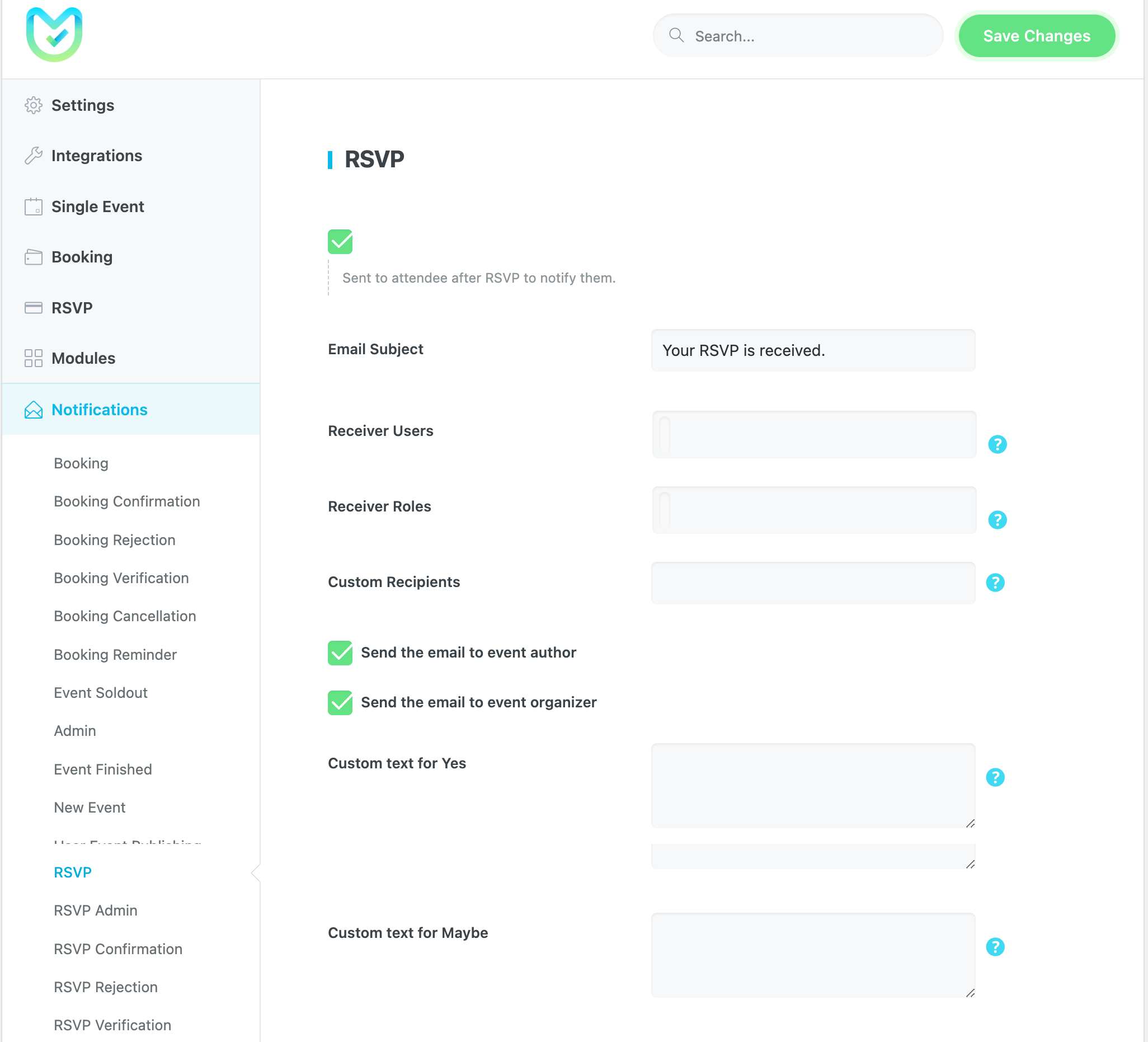 RSVP Events Addon - MEC Knowledgebase